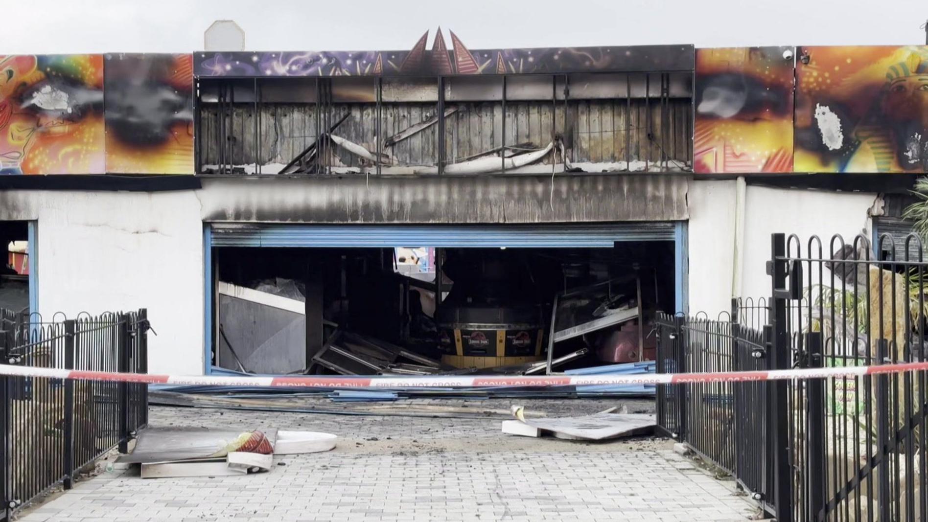 Amusement arcade destroyed in Boxing Day fire