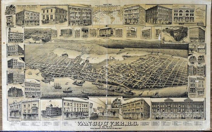This day in history, 1898: A bird's eye view of early Vancouver, in colour