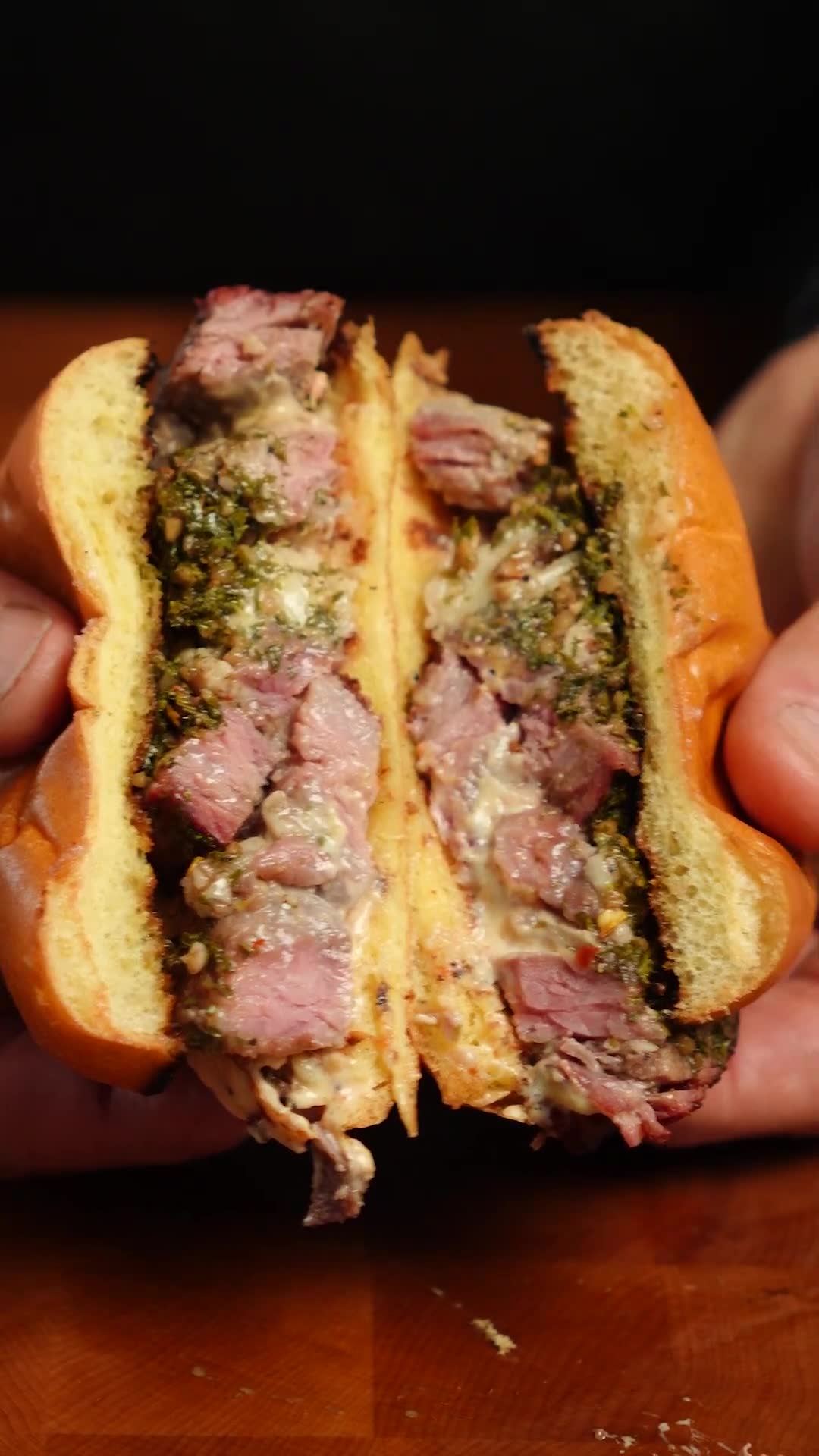 Pinwheel steak-burger with habanero peach mayonnaise - Tim Clowers ...