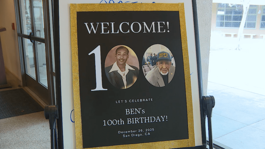 San Diego firefighter who broke the color barrier celebrates 100th birthday