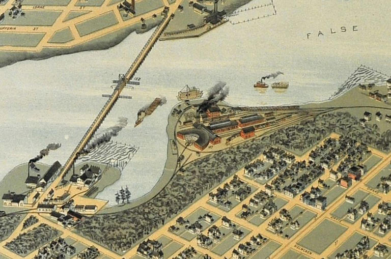 This day in history, 1898: A bird's eye view of early Vancouver, in colour