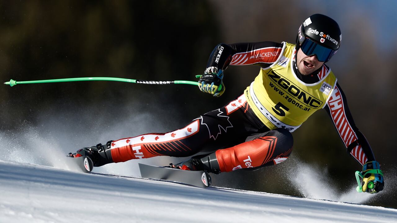 Cameron Alexander clocks fastest men's super-G Canadian time in Livigno