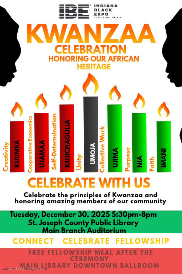 South Bend's Kwanzaa celebration is Dec. 30. Here are the details.