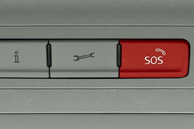 What is the 'SOS' button in my car and when should I use it?
