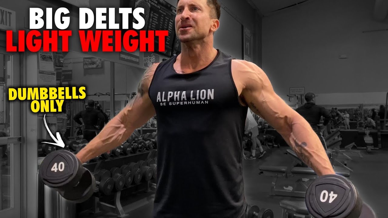 Epic dumbbell shoulder workout for mass with sets and reps included
