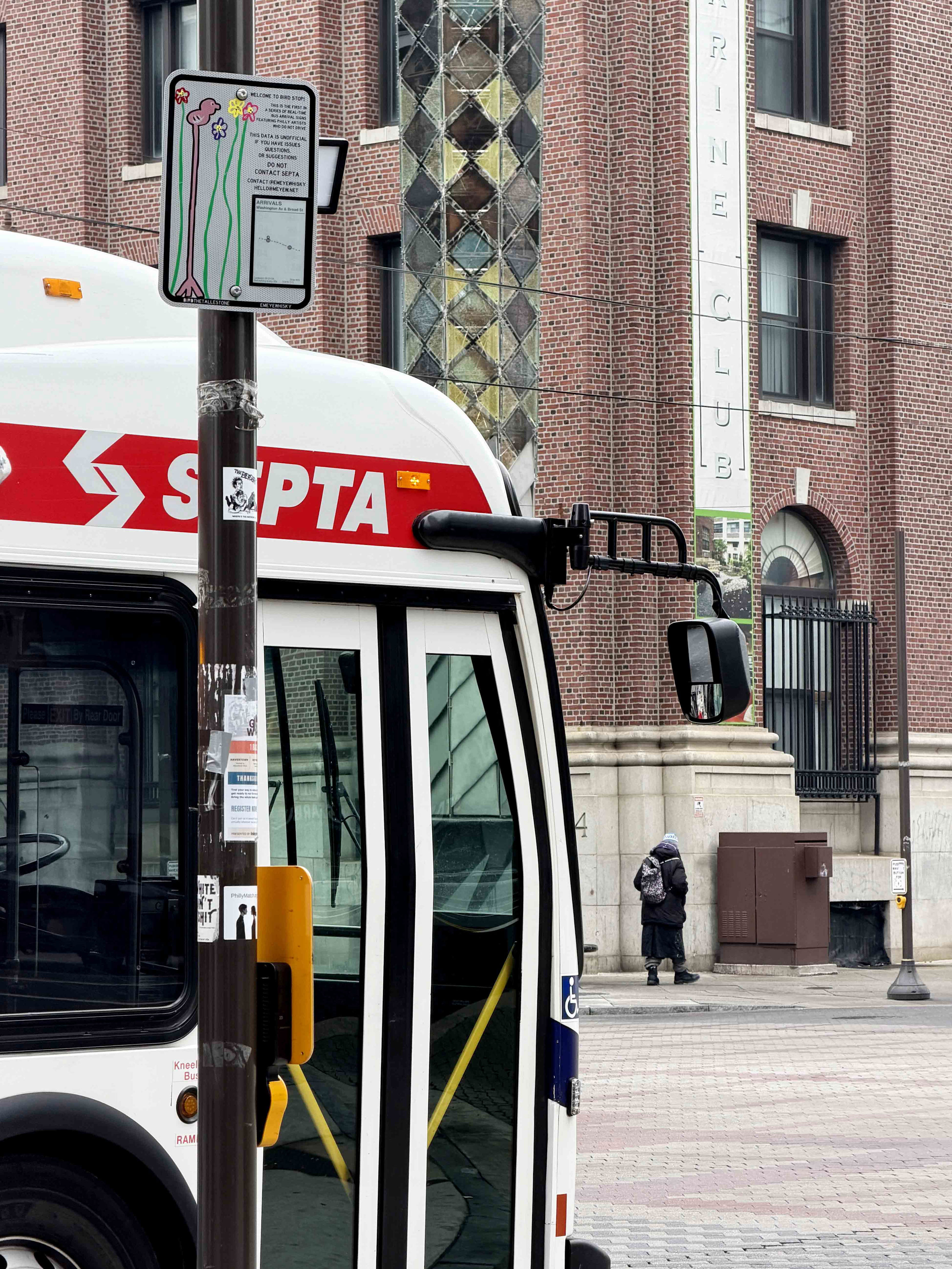Philadelphia lacked bus-tracking signs. 'Bus Stop Banksy' stepped in.