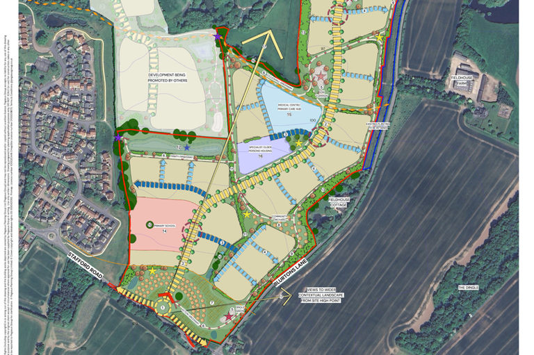 Plans lodged for giant 480-home North Staffordshire estate