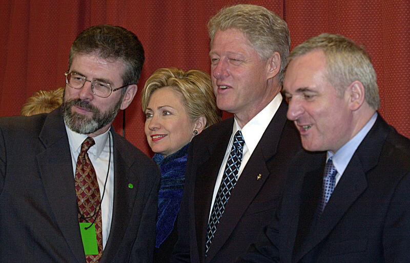White House did not want photo of Clinton shaking hands with Adams ...