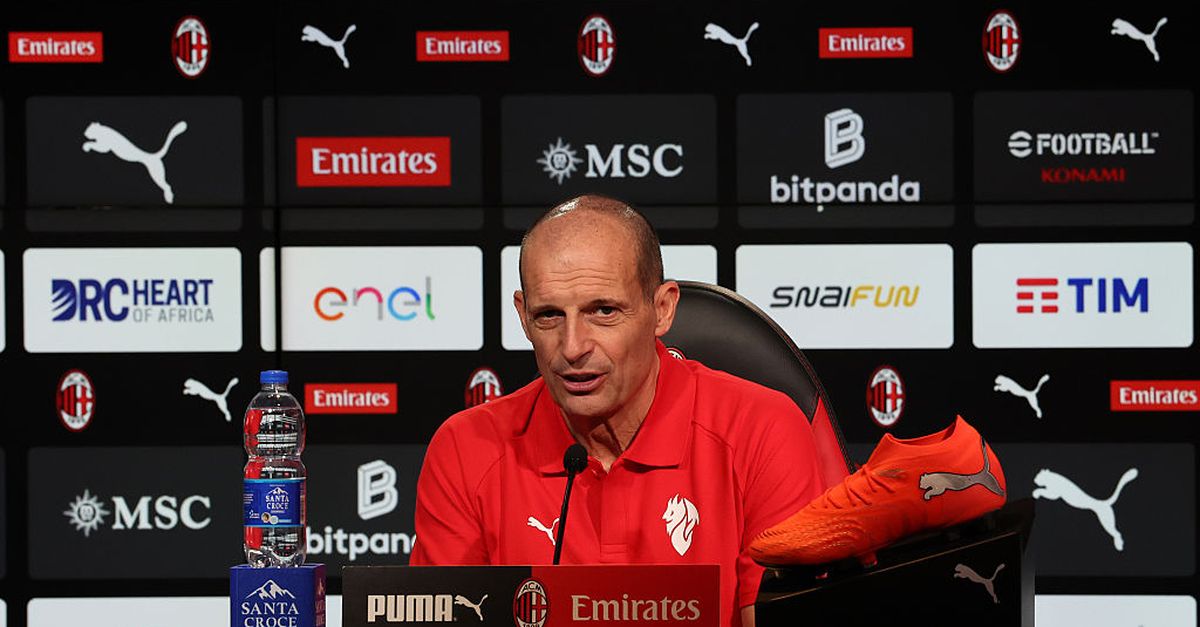 Live, la conferenza stampa di Allegri pre Milan-Verona