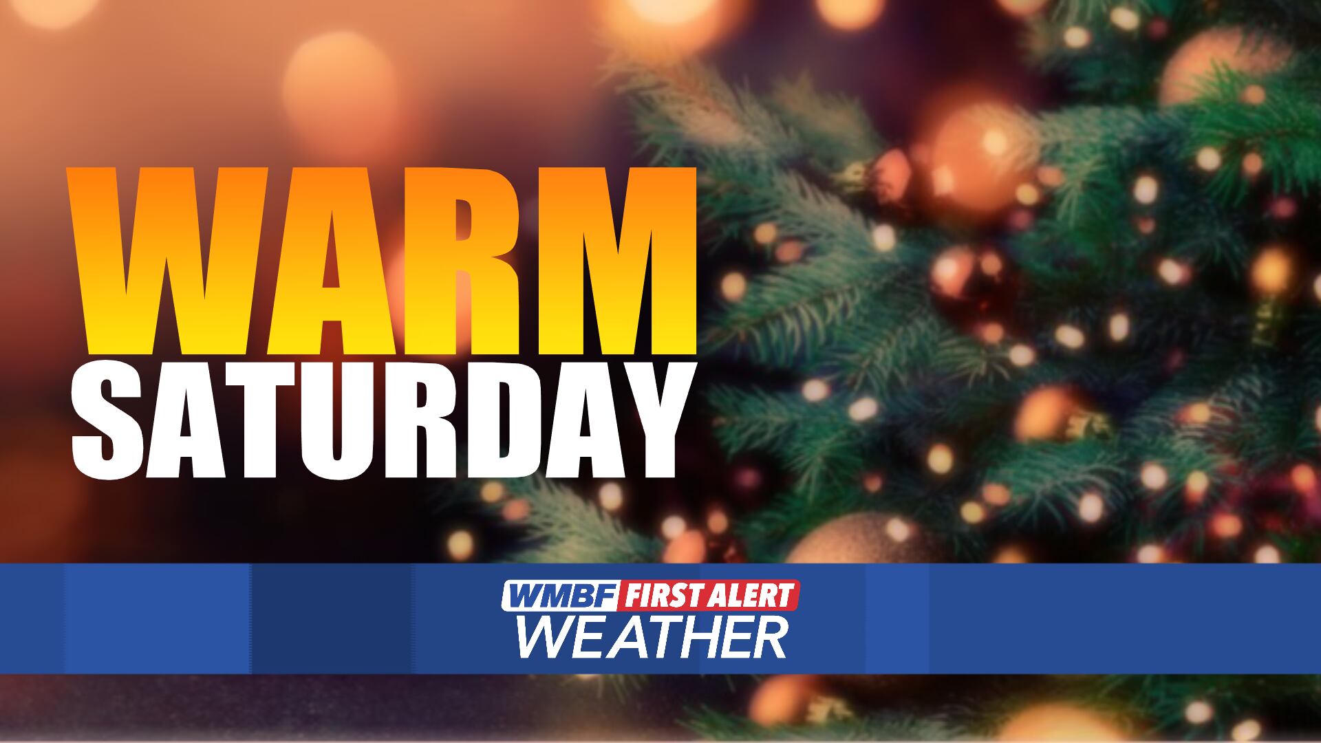 First alert - Very warm Saturday, colder air arrives for the new year