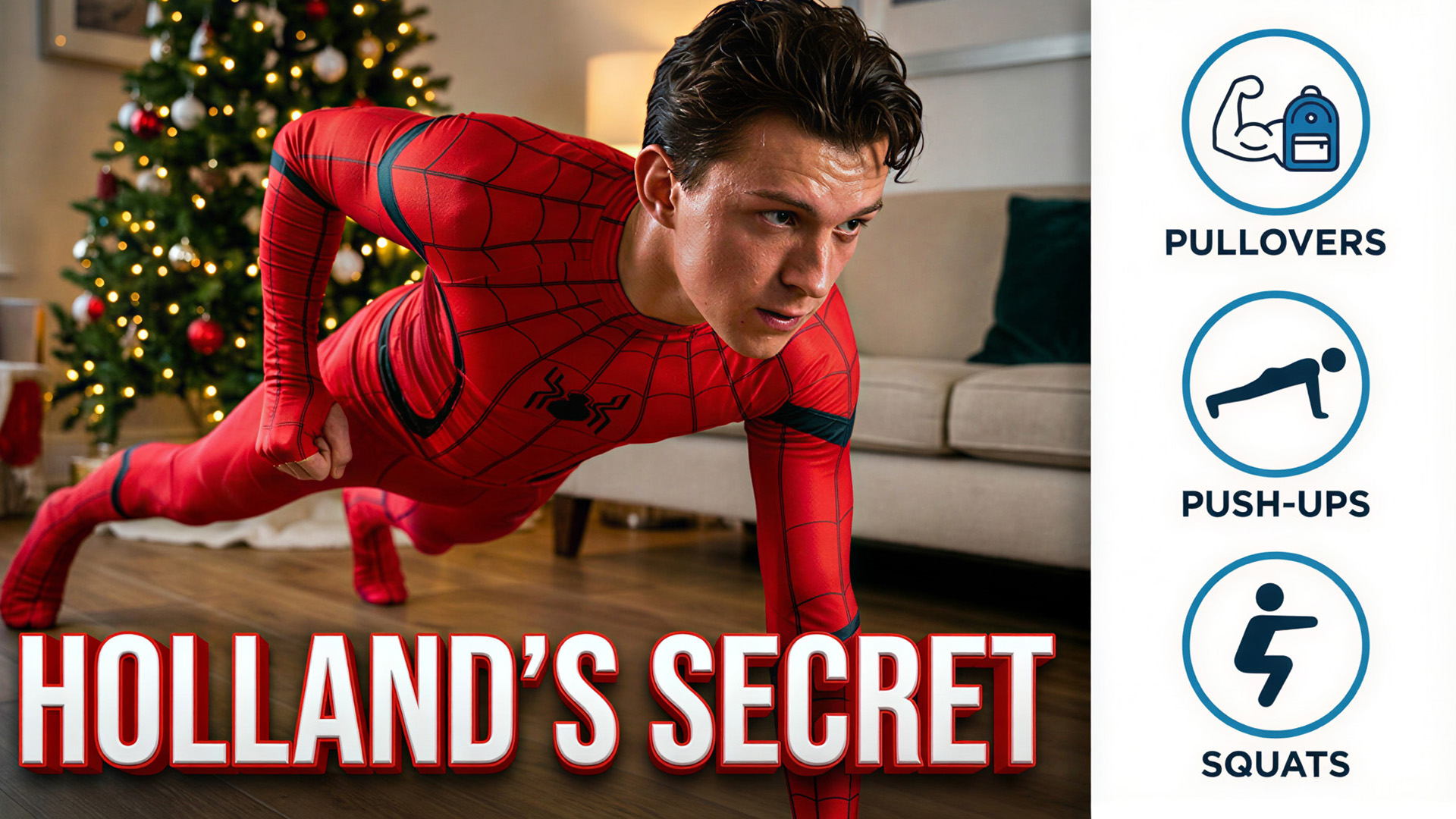 A simple 20-minute workout Tom Holland uses to stay strong over Christmas