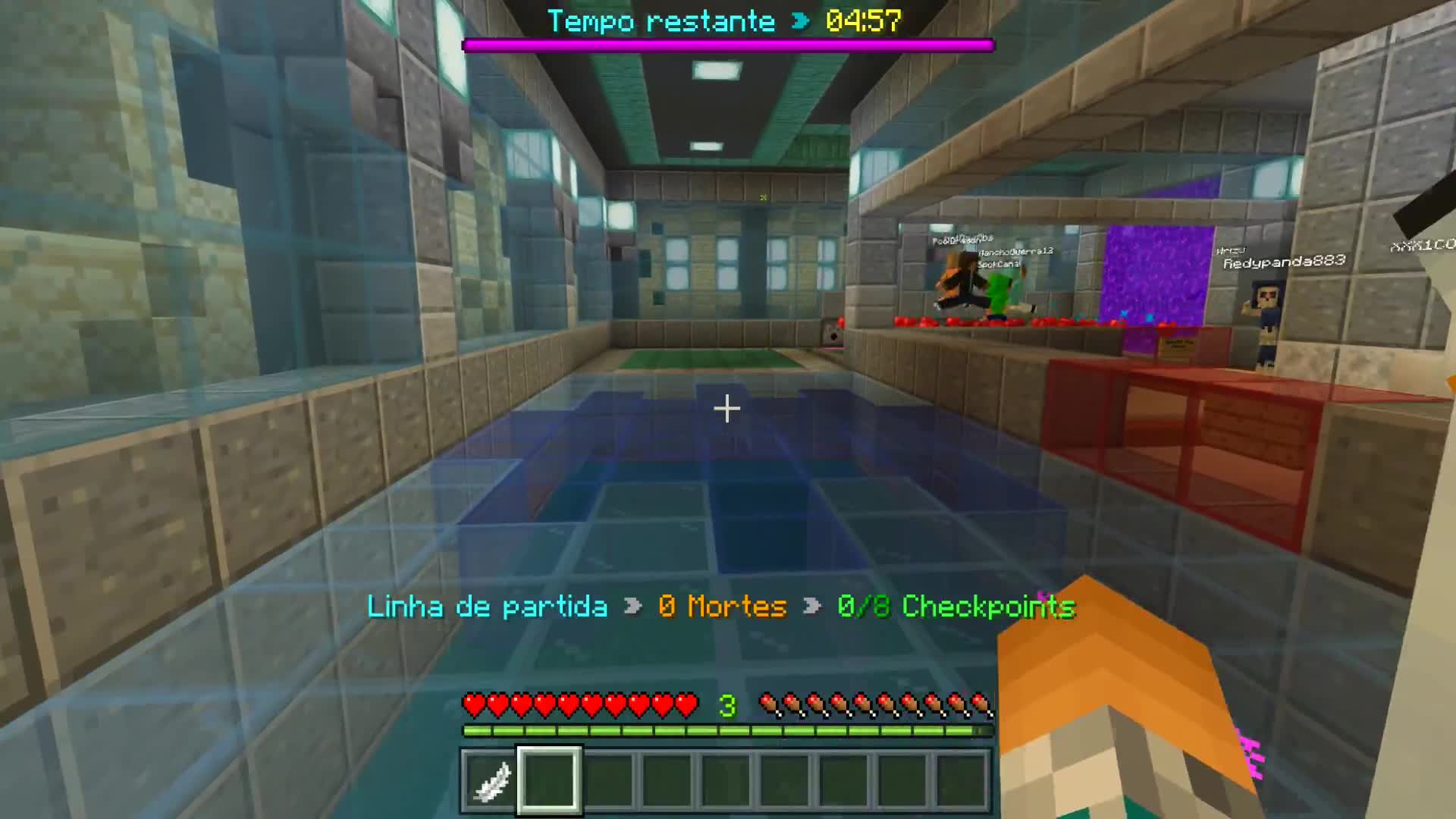 Minecraft: Corrida maluca com armadilhas no Minecraft