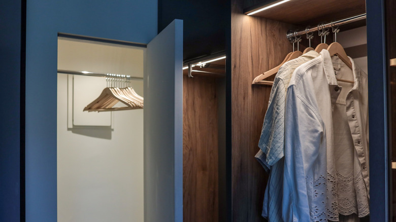 Give your standard closet door a stylish sliding upgrade with this ...
