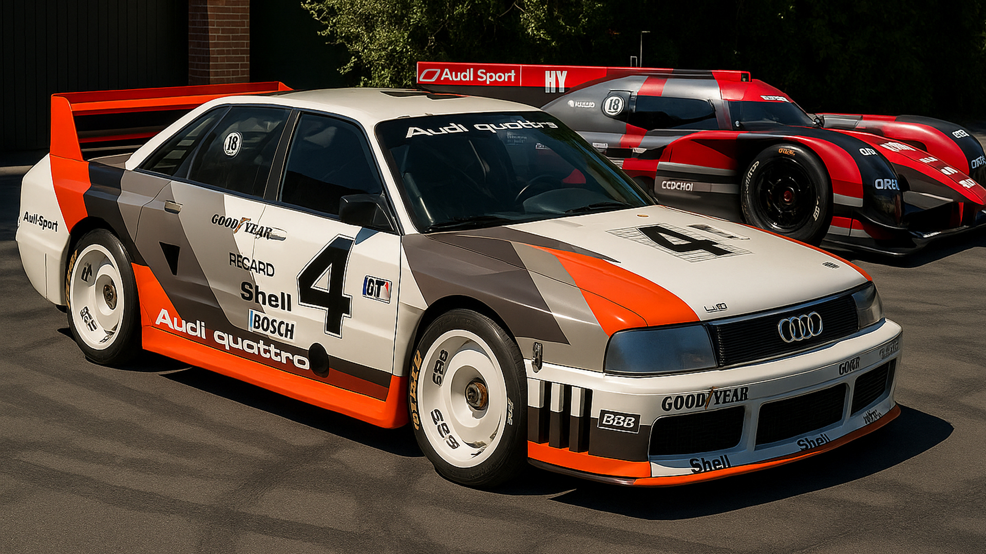 Legendary Audi turbo race car sound experience