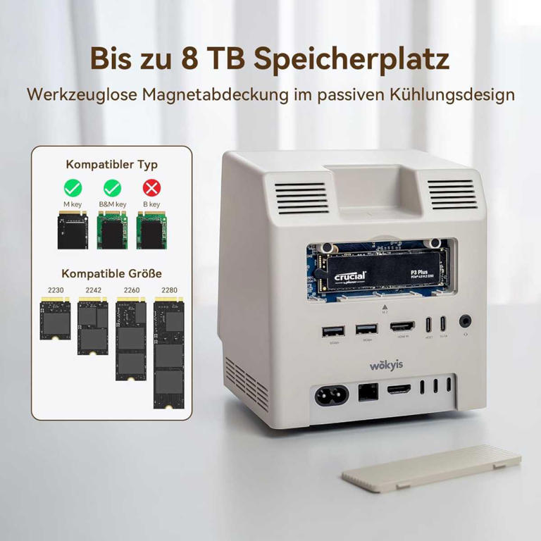 Retro trifft neu: Mac Mini M4 Dock im klassischen Design