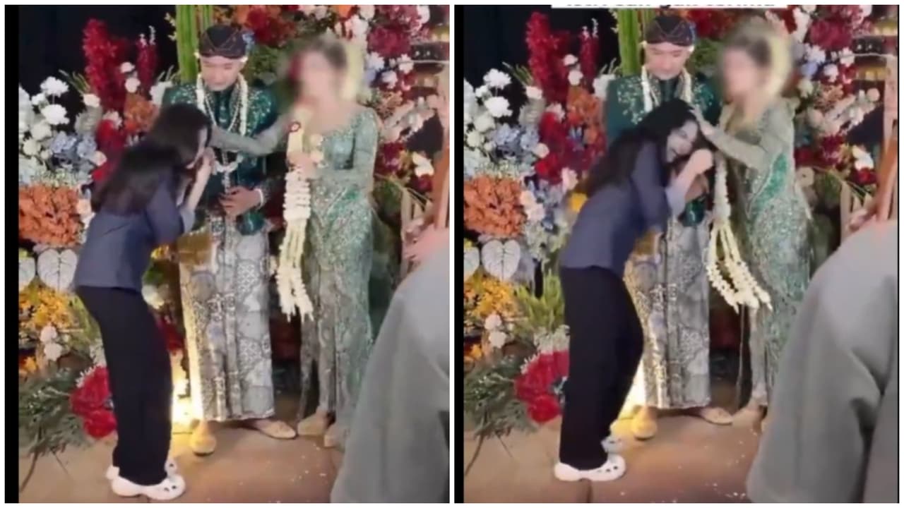 Indonesia wedding drama: Groom’s ex tries to kiss him, bride loses it ...
