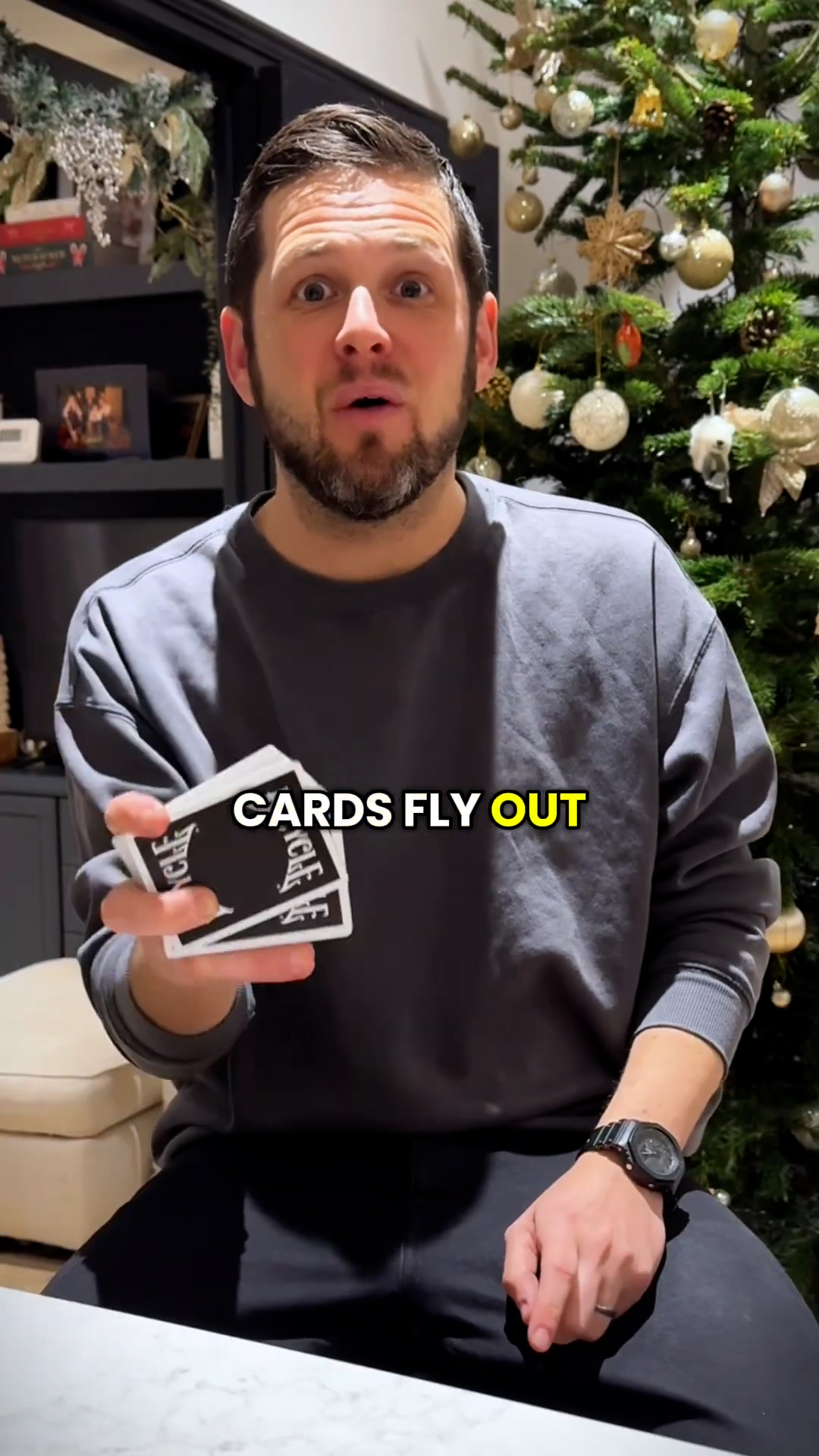 How does the card fly out like that?