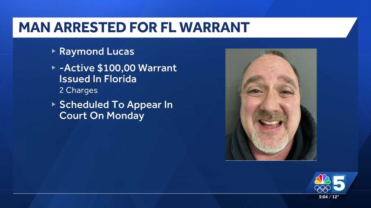 Traffic stop leads to arrest of Vermont man wanted on Florida warrant