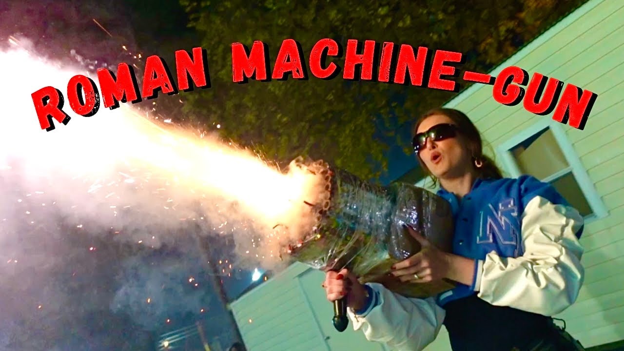 Ultimate fireworks machine gun creates epic explosive display