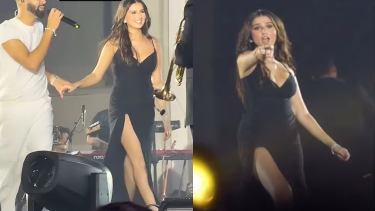 All eyes were on Tara Sutaria’s black dress at AP Dhillon’s Mumbai ...