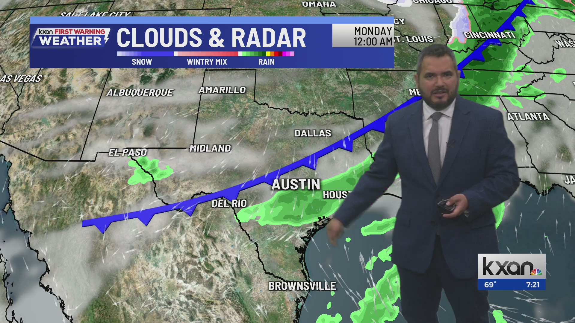 Final weekend of 2025 warm and humid, before a strong front | Dec 27 ...
