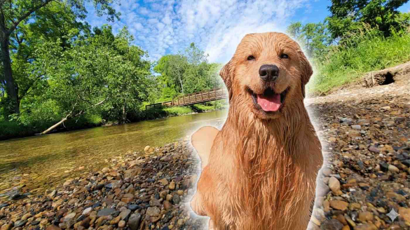My dog thinks he’s a river otter