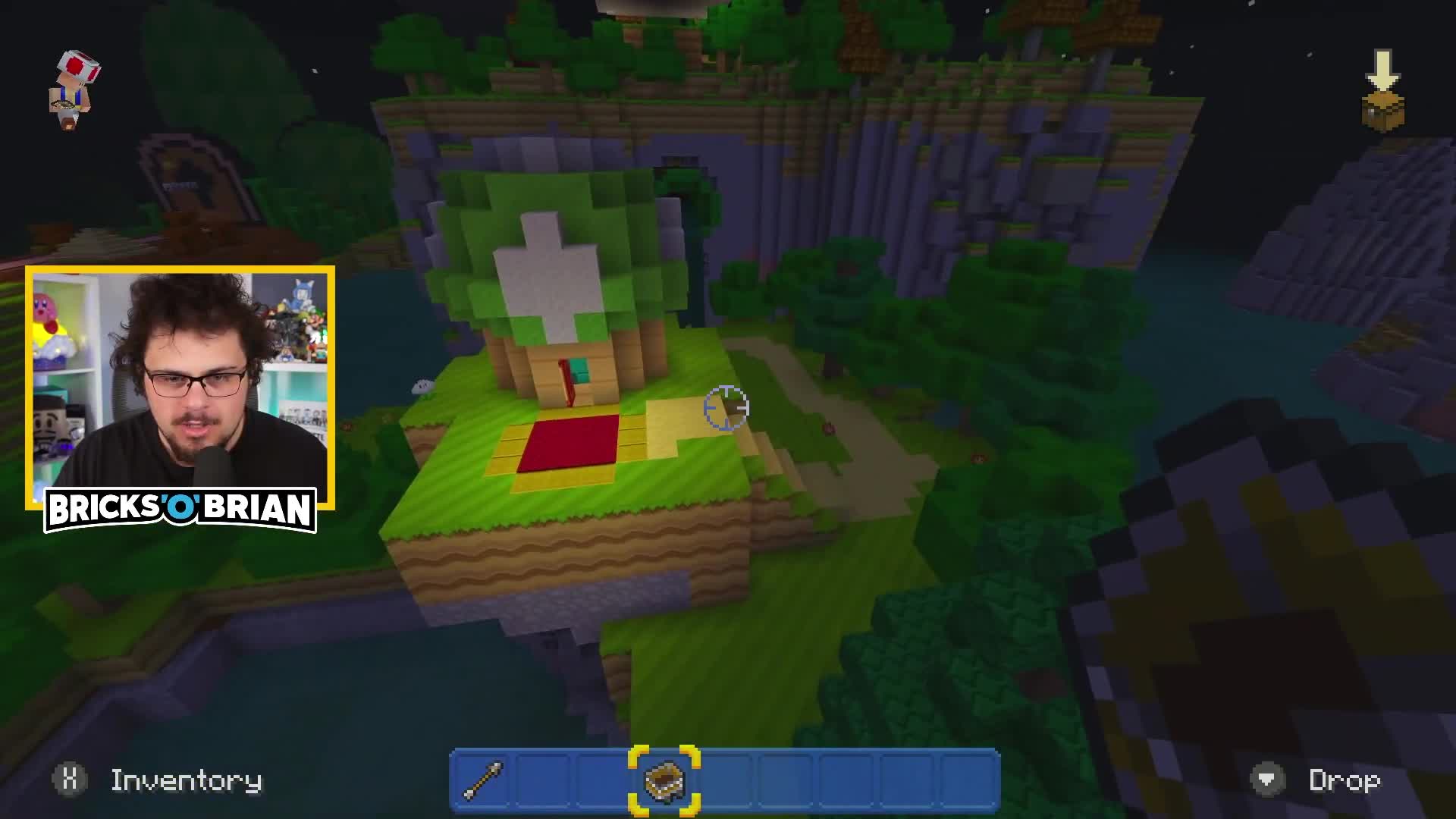 Big Brick Bowser's domain! Minecraft Super Mario with Bricks 'O' Brian!