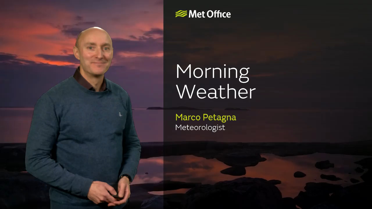 Met Office Sunday morning weather forecast 28/12/2025