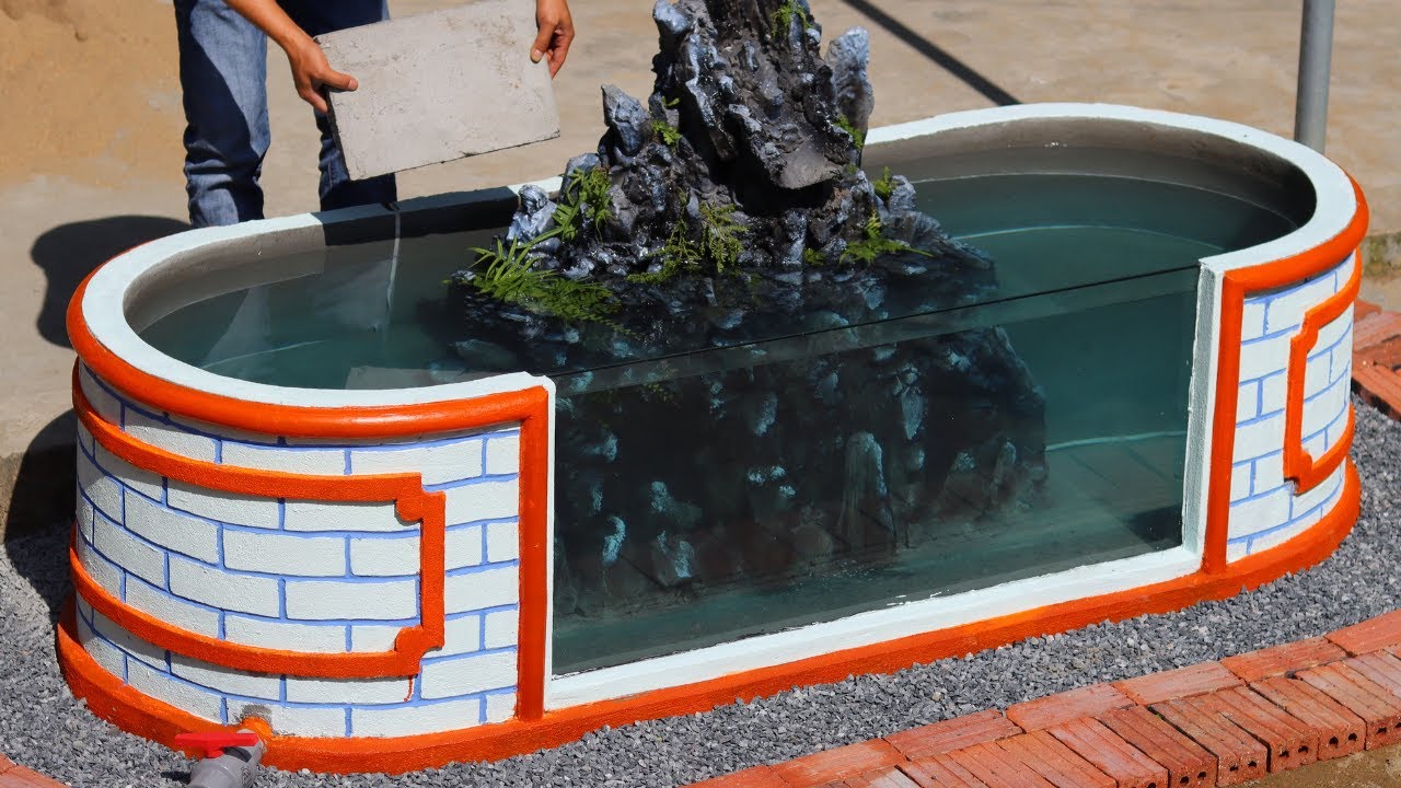 Oval aquarium setup - from empty tank to stunning display!