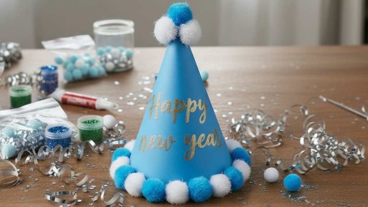 Partyhut für Silvester basteln: Der perfekte Hingucker für deine Feier