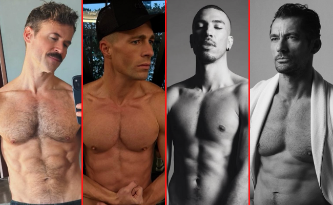David Gandy’s gaze, Colton Haynes’ pump, & Brad Goreski’s stache