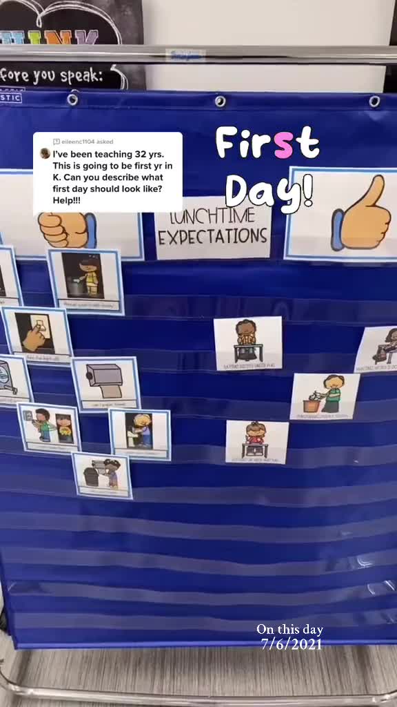 Inside my first day of kindergarten schedule and activities
