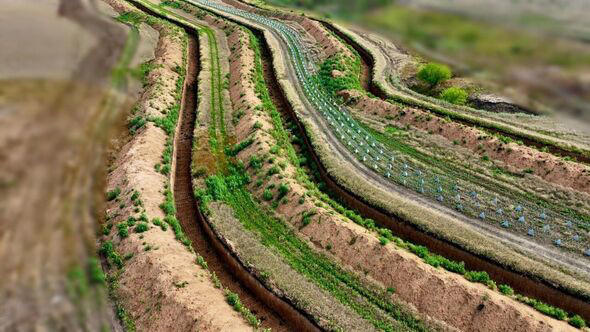 Frontline images show Ukraine's new Donbas line visible from space