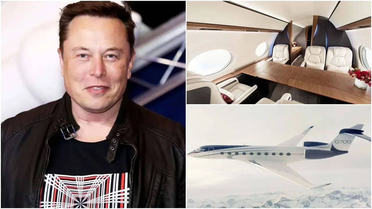 Inside Elon Musk’s Rs 640 crore private jet with 5 living areas, 20 ...