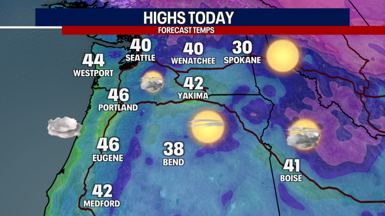 Seattle weather: Cold weekend temps blanket drying western WA