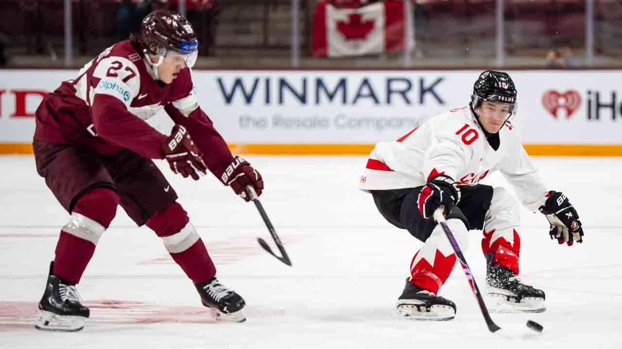Hage scores in OT, Canada squeaks by Latvia at WJC