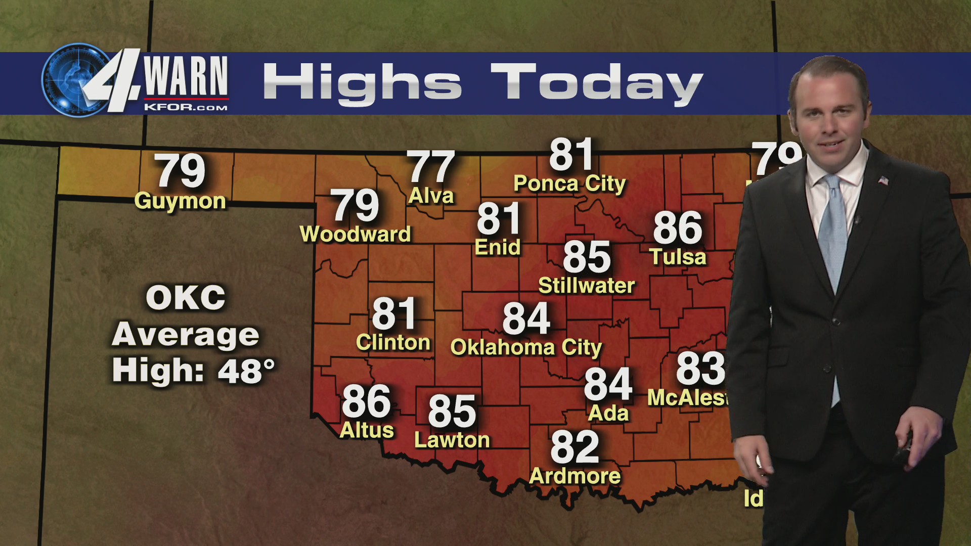 Aaron Brackett talks about incredible temps and a strong cold front for ...