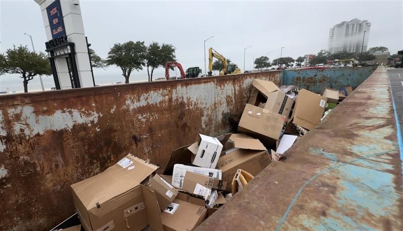 Harrison County hosts 8th annual Christmas cardboard recycling event