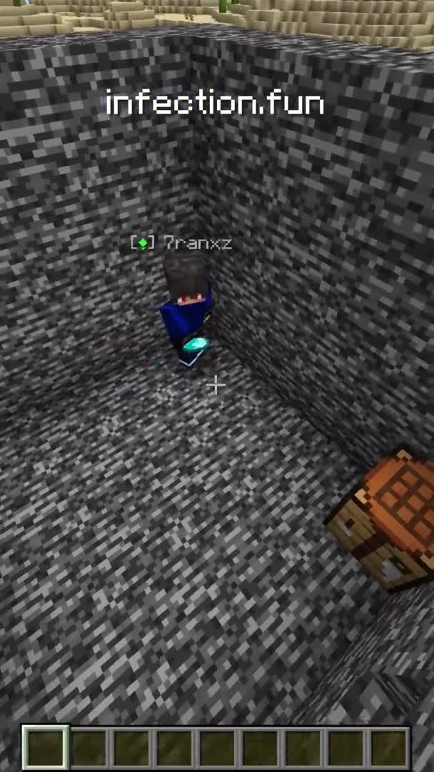 Este jugador no pudo escapar de la prisión de Bedrock