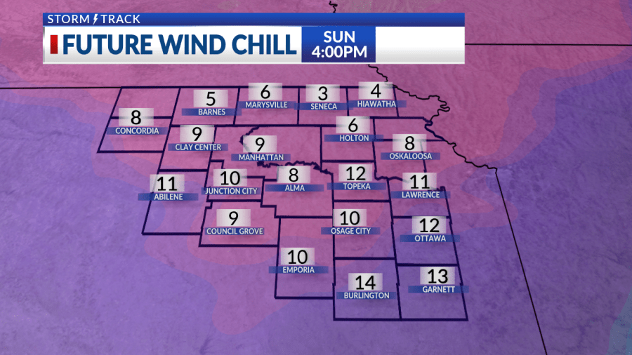 Sharp cooldown Sunday with gusty winds