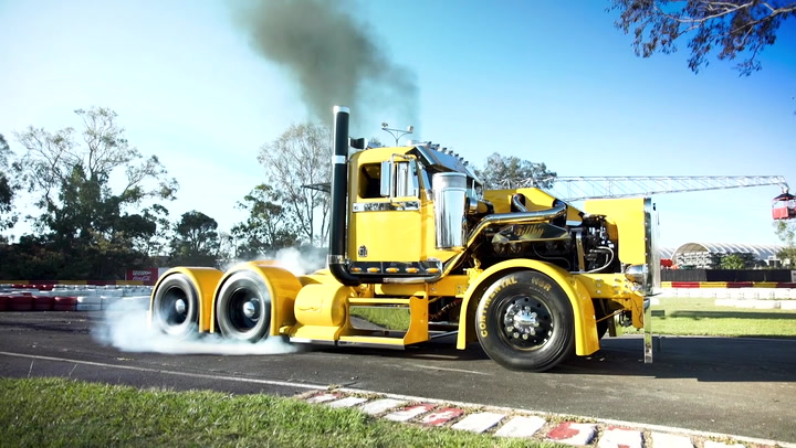 Meet the world’s first full custom-road registered burnout truck
