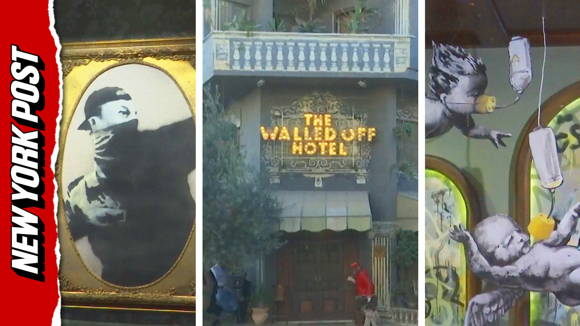 Banksy-themed West Bank hotel reopens for the first time since the ...