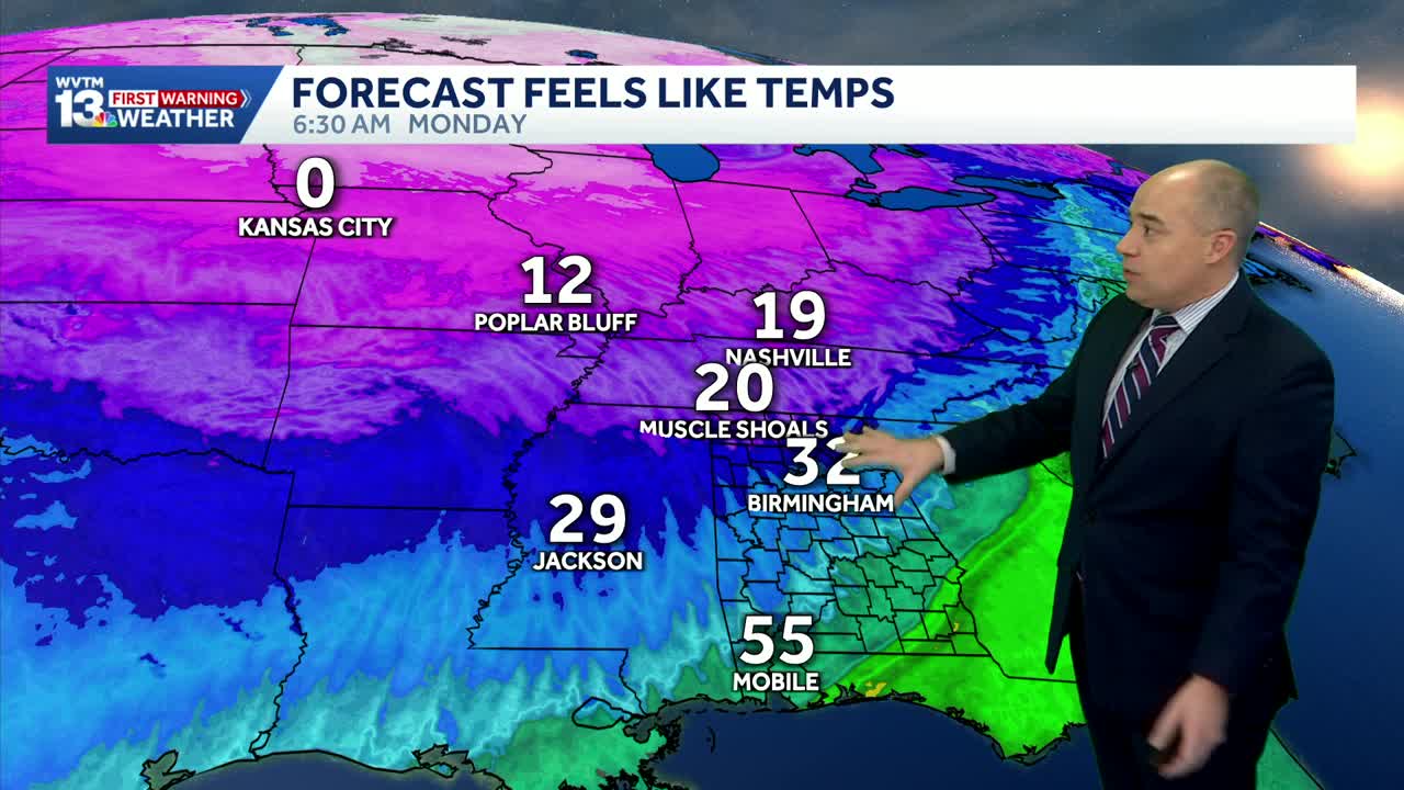 Arctic blast: Alabama's weather forecast goes from 70s to 20s behind a ...