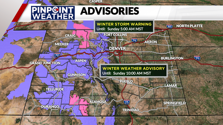 Denver weather: Turning much colder with scattered light snow Saturday ...