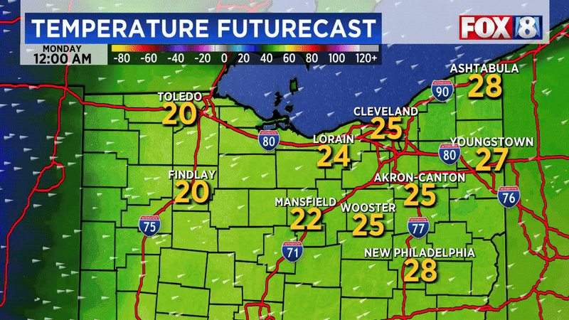 Quiet night ahead of high winds, rain and snow