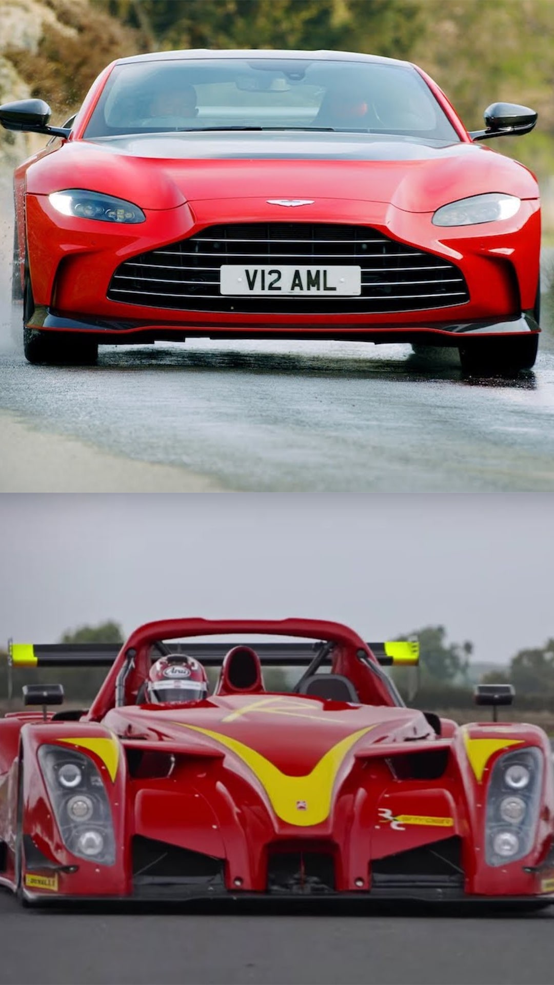 Aston Martin V12 Vantage v/s Radical RXC Spyder
