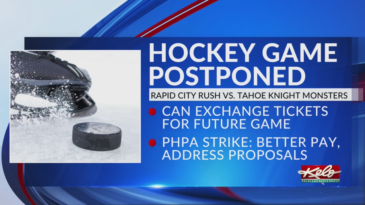 Rapid City Rush game postponed due to player strike