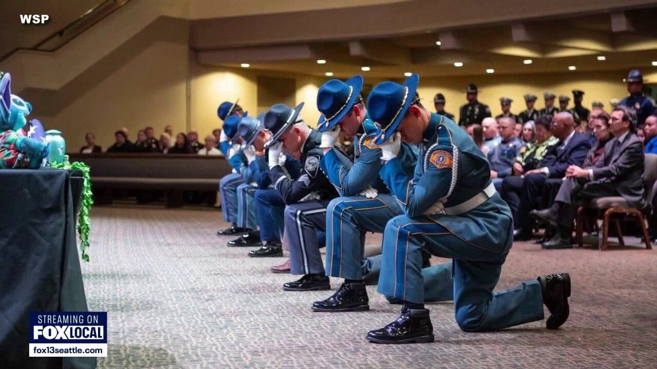 Memorial held for fallen Washington State Patrol trooper Guting