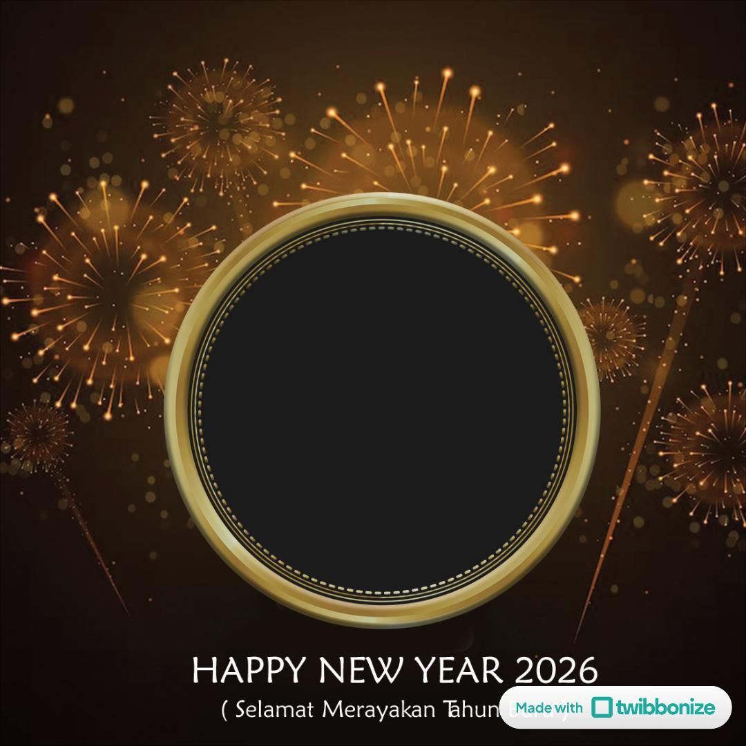 18 twibbon tahun baru 2026 dan link download, penuh kembang api
