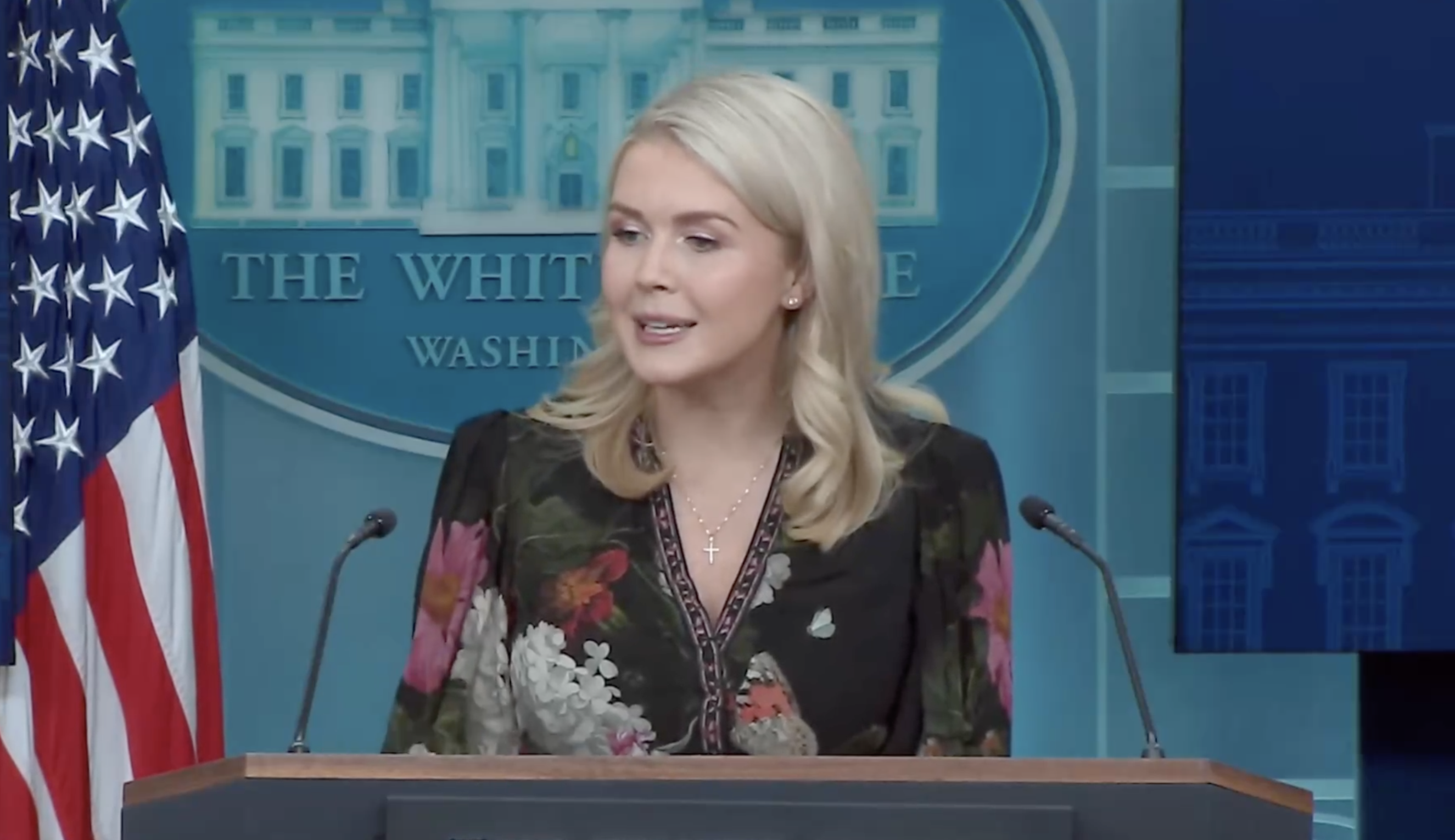 'I've answered this question several times': Karoline Leavitt gets ...